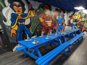 Superhero Birthday Party Room